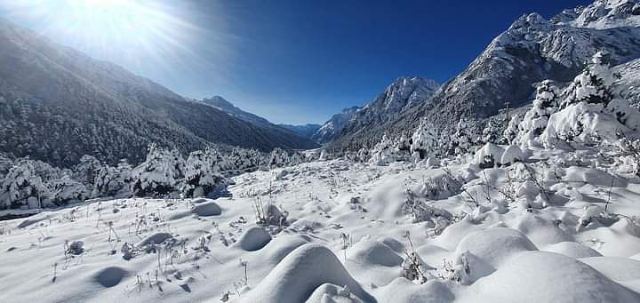IN PICS: Sikkim's Lachung village draped in snow is ready to welcome ...