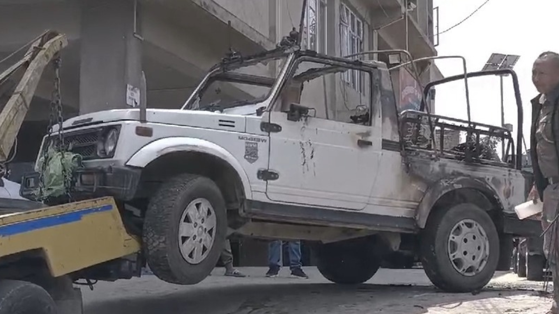 Meghalaya: Miscreants hurl petrol bomb at police vehicle in Shillong